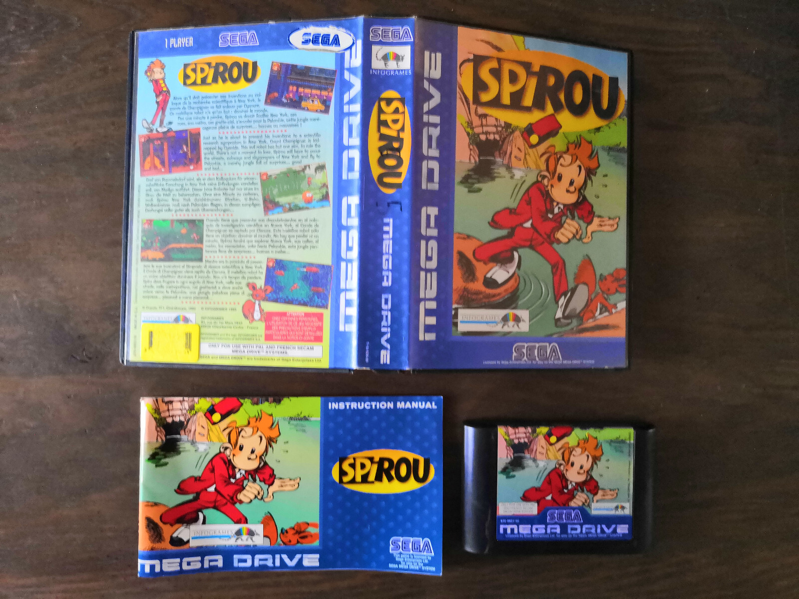 Spirou Megadrive PAL - Prix - Photo - Présentation