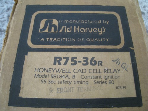 Sid Harveys Honeywell R75-36R 8184A Oil Burner CAD Cell Relay ...