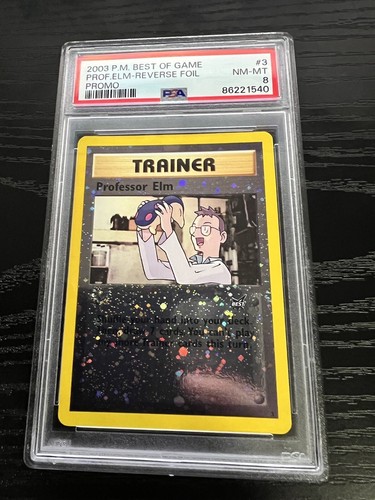 Pokémon TCG Professor Elm Best of Game 3/9 Holo Promo PSA 8 | eBay