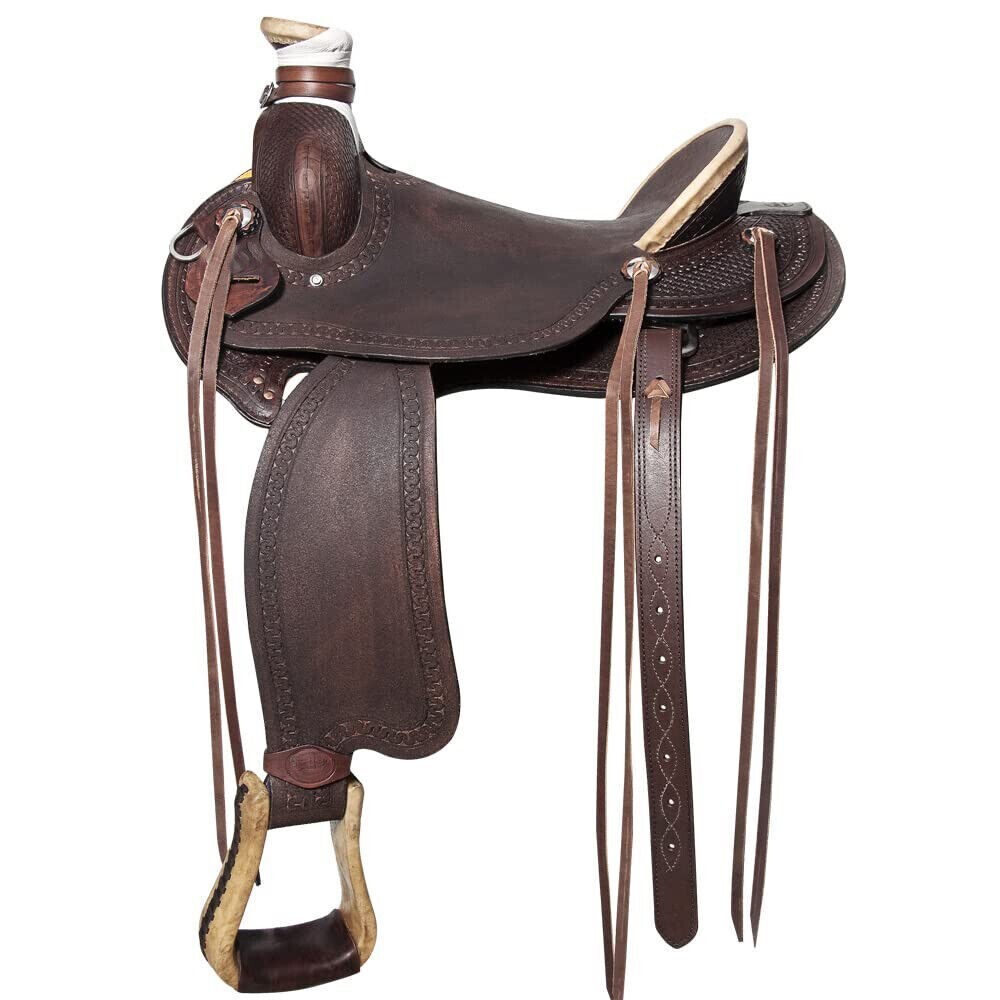 Western Leather Saddle Tree A Fork Roping Wade Ranch Horse Saddle size 10" -18" | eBay
