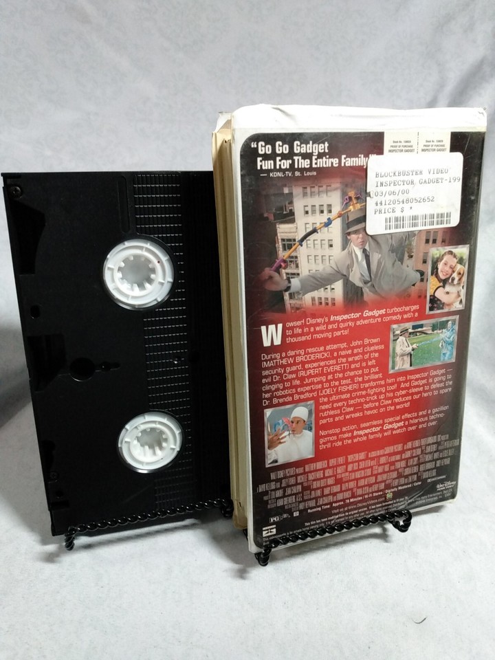 Inspector Gadget (VHS, 1999, Clam Shell Case) - Blockbuster Video ...
