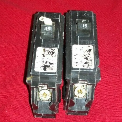Lot of 2 Square D Circuit Breaker HOM115 15a 1p 15 Amp 1 Pole Free ...