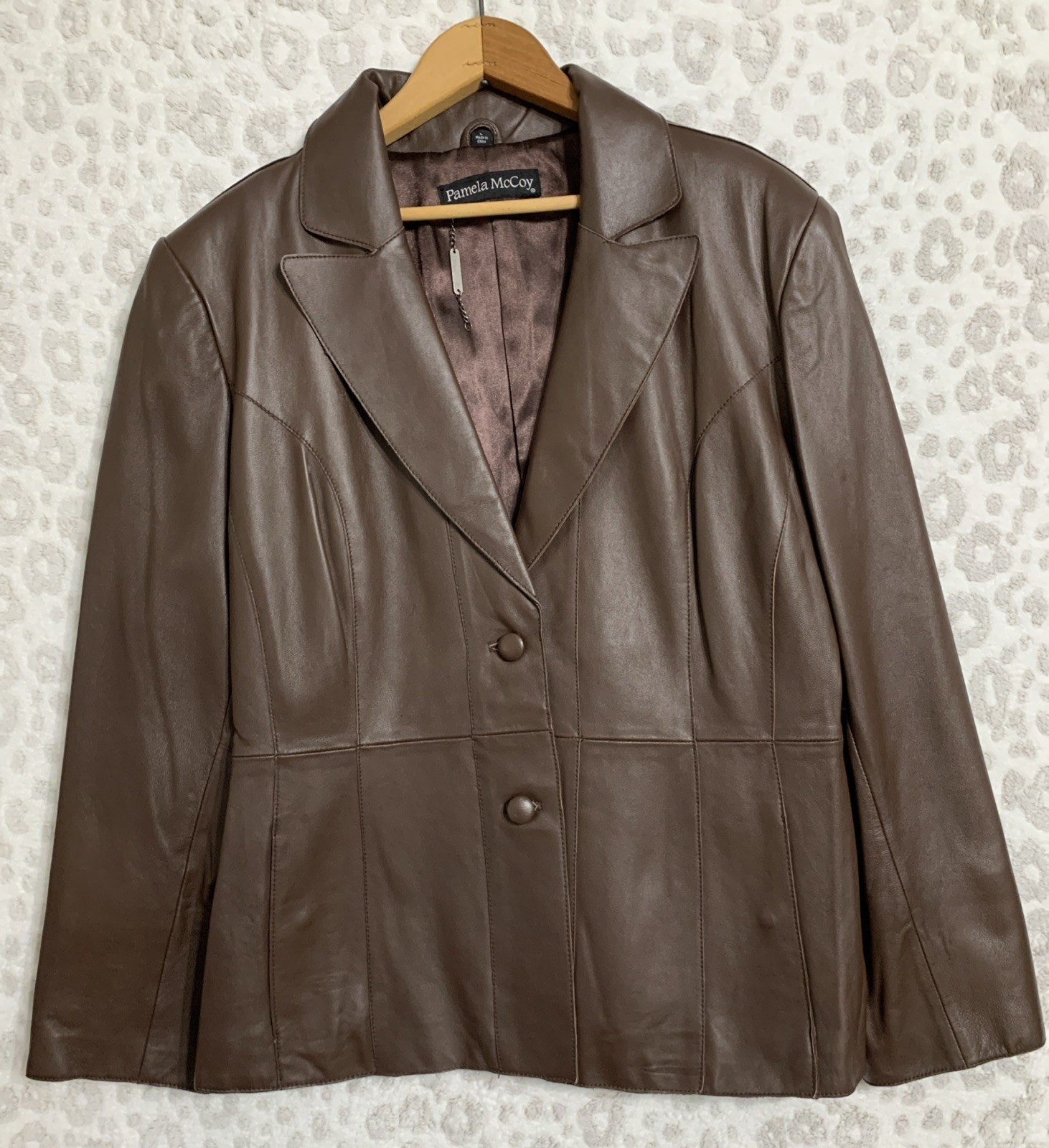 Pamela Mccoy Leather Jacket