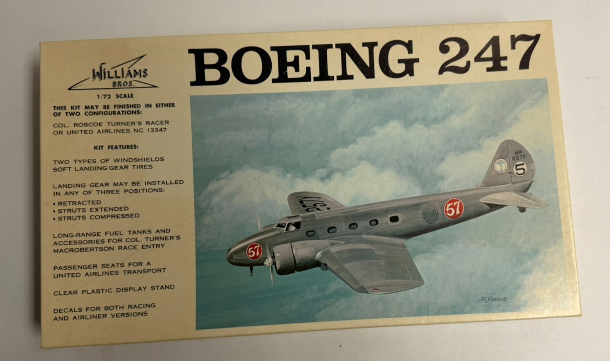 WILLIAMS BROS. 72-247. BOEING 247. 1:72 SCALE. ZG-SC | eBay