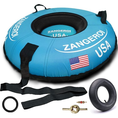 Heavy Duty Inflatable Snow Tube for Kids & Adults - Towable Rubber Snow ...