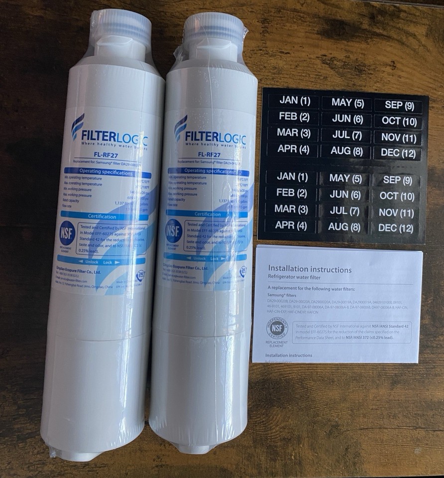 🚰 Filter Logic FL-RF27 Replacement Water Filters (Qty 2) – Factory ...