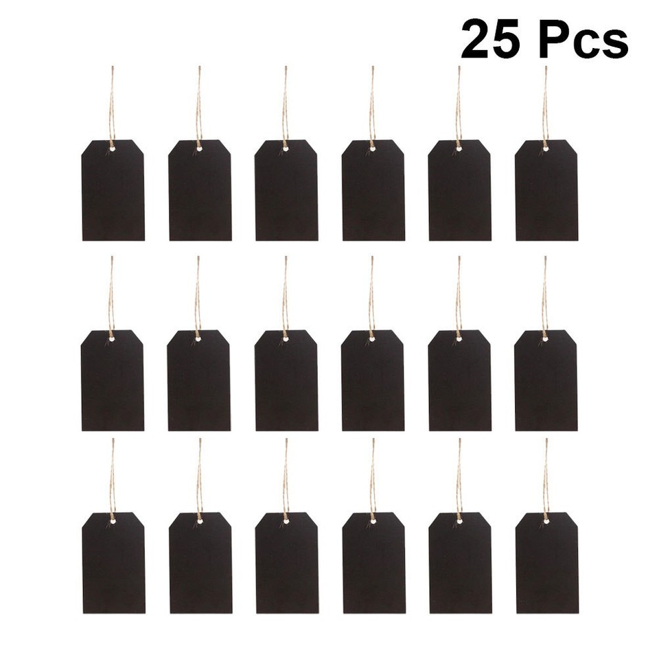 25 PCS Hanging Labels for Baskets Unfinished Wood Tags Price Wooden ...