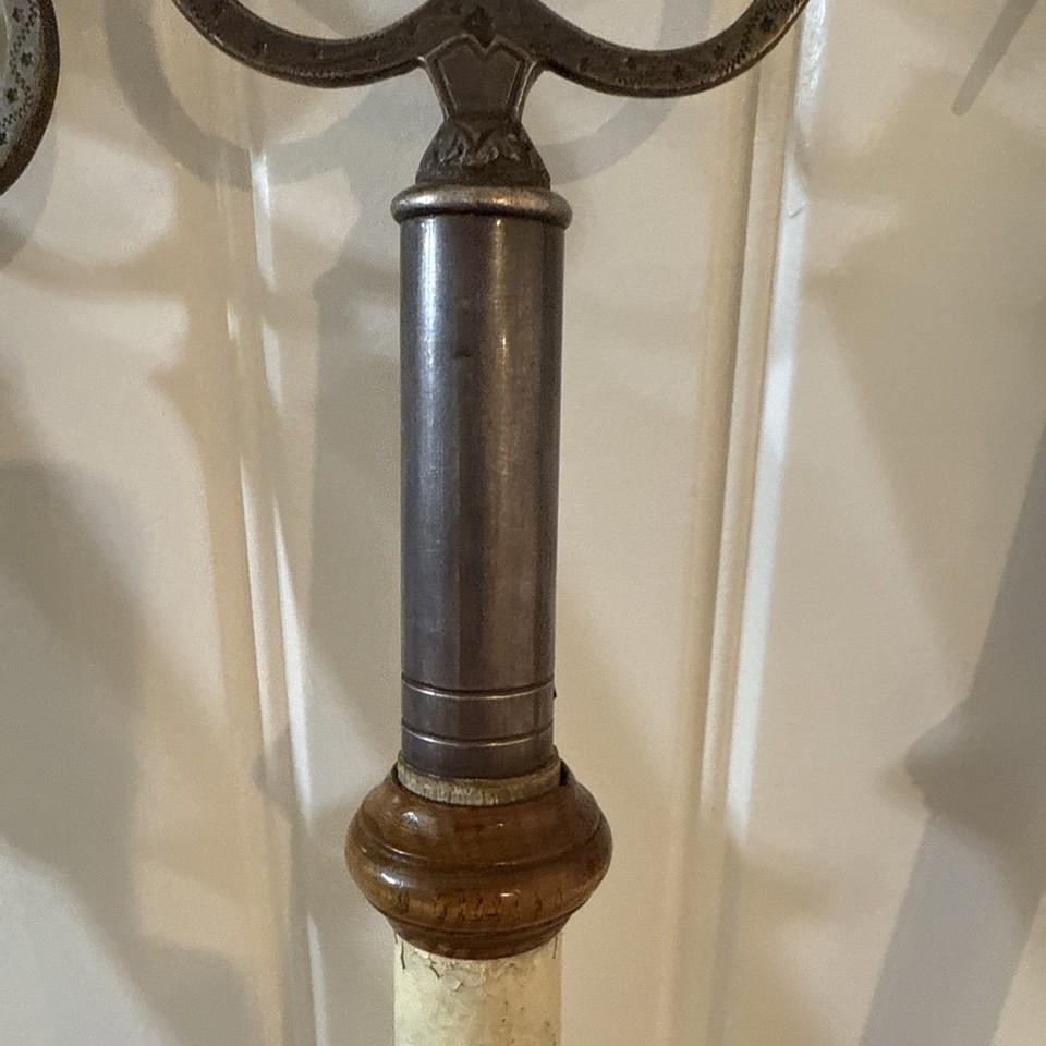 Antique c.1860 Masonic Ceremonial Deacon Rod Staff Silver Plated ...