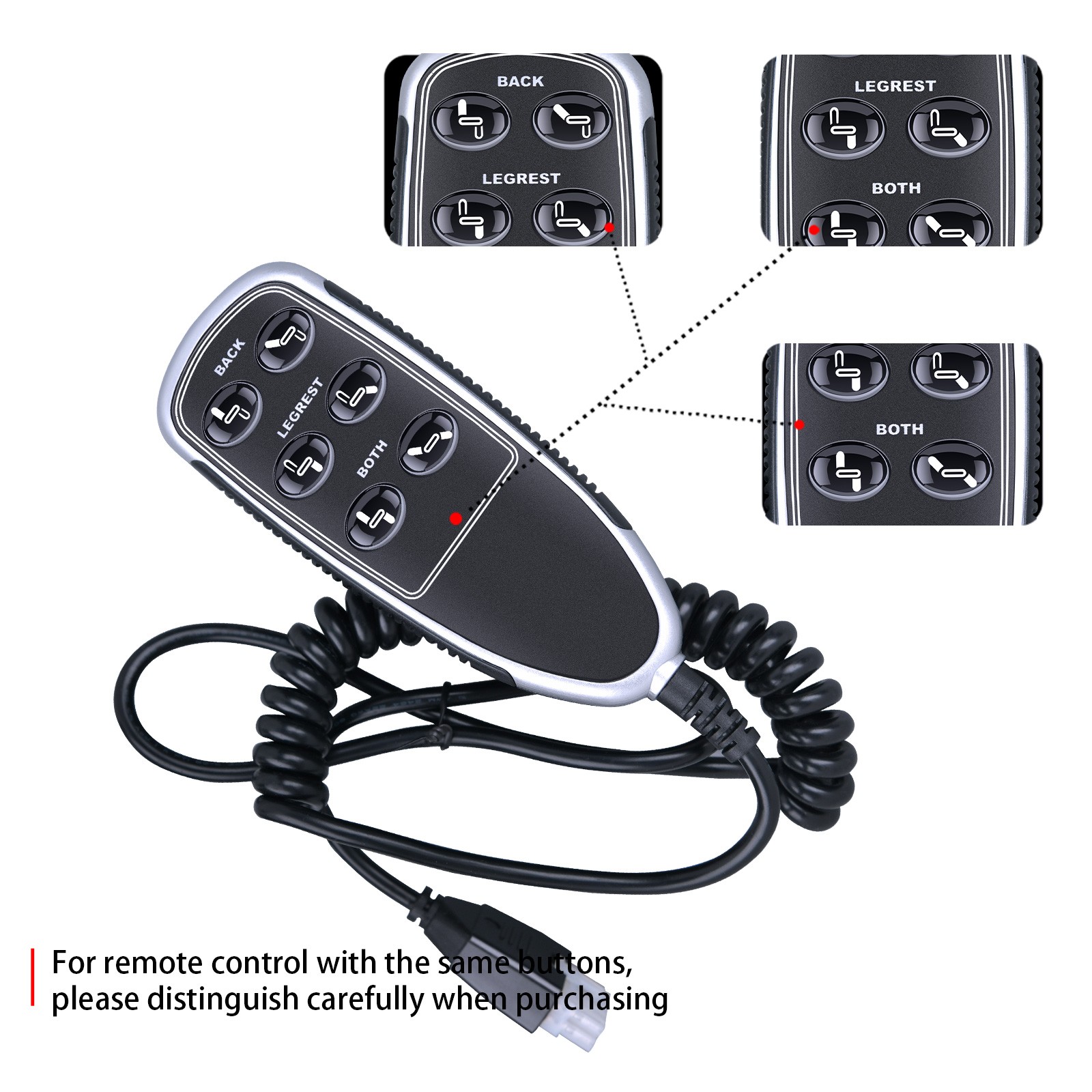 New 11850U-07 for La-Z-Boy InSeat 6-button Remote Control Part LZB 10. ...