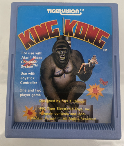 Tigervision KING KONG Game Cassette for Atari Video Computer System ...