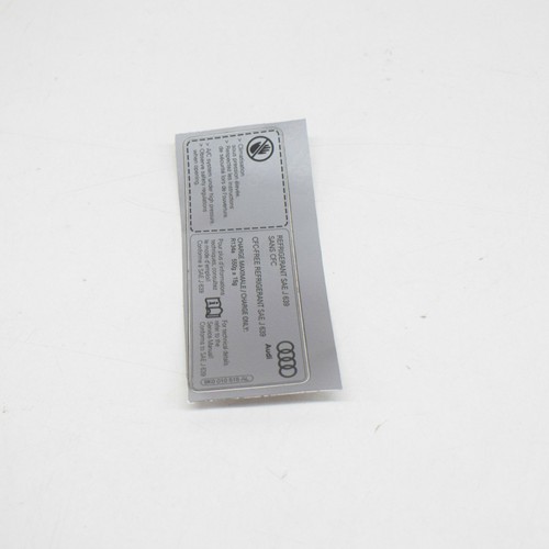 NEW AUDI A4 B8 AIR CONDITIONER STICKER 8K0010515AL OEM | eBay