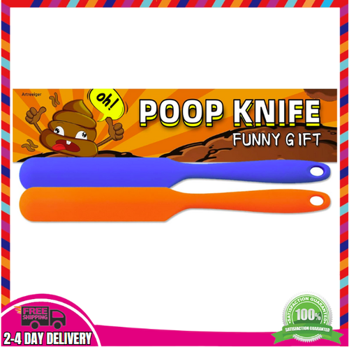 Artreeiger 2 Pack Poop Knife, Silicone Poop Cutter Knife Prank ...