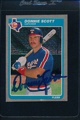 1985 Fleer #568 Donnie Scott Rangers Signed Auto *29141 | eBay