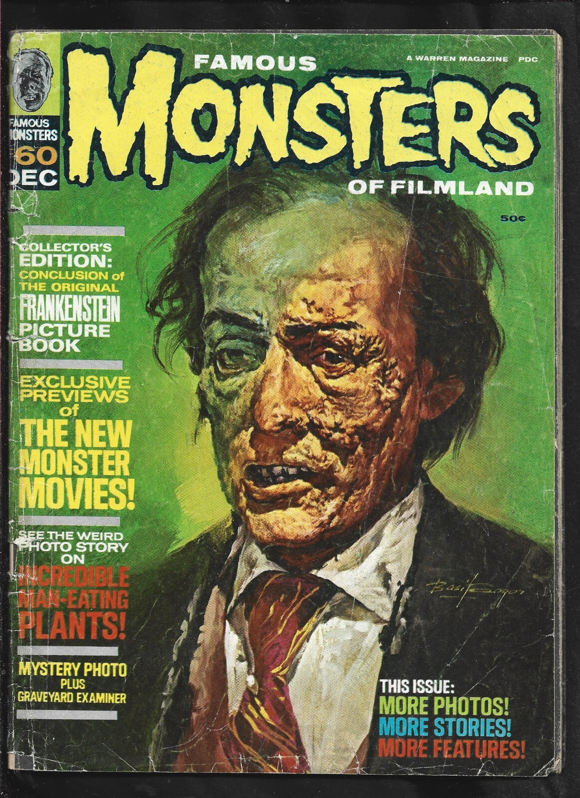 FAMOUS MONSTERS #60 POOR (FRANKENSTEIN PICTURE BOOK) (FREE SHIP ON $20 ...