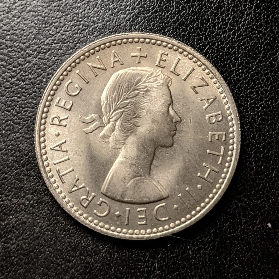 UK England 1963 SHILLING Scot Pre-Decimalization Queen Elizabeth II ...