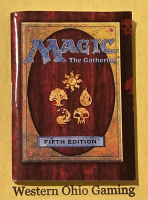 Magic The Gathering 5th Edition Rulebook from Starter Pack MTG TCG Book ...