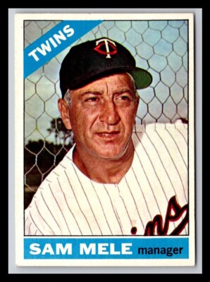 1966 Topps #3 Sam Mele VG or Better | eBay