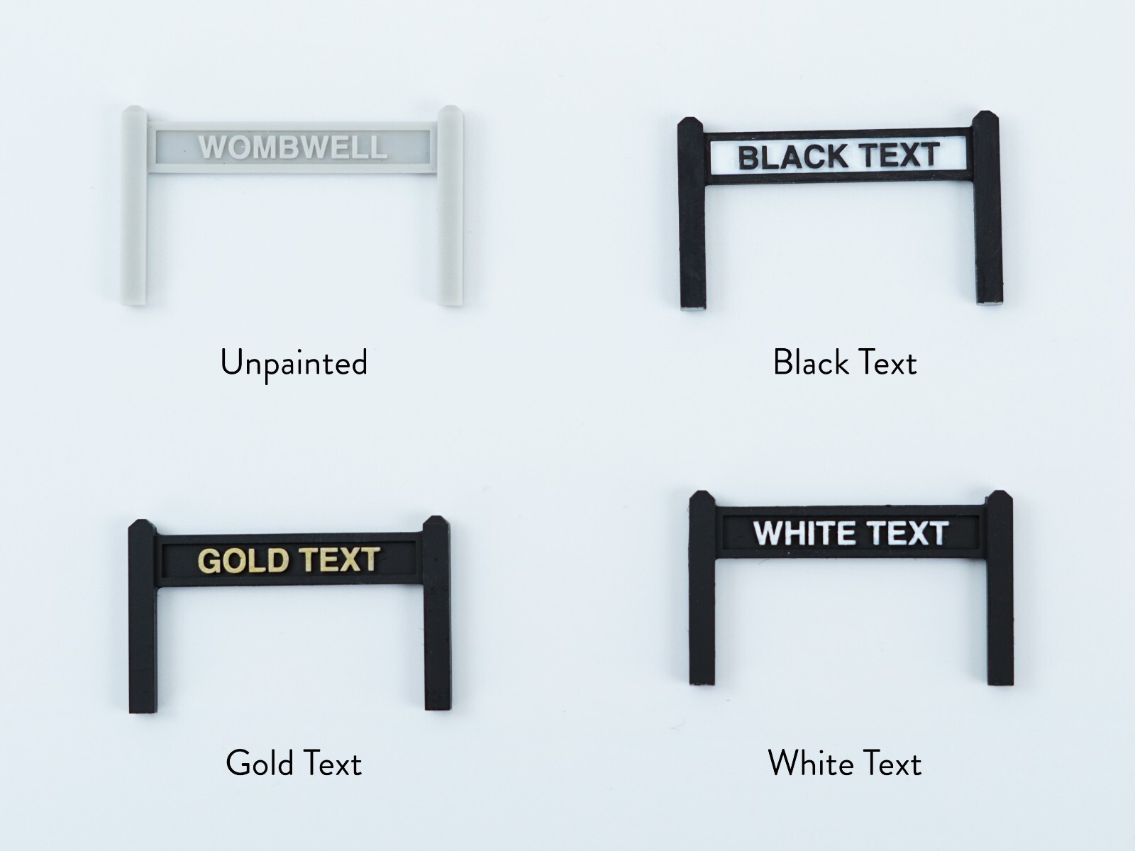 Model Railway Large Personalised Station Sign in OO Gauge. Hornby 1:76 ...