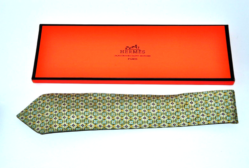 Hermes Tie Regular Whole Patten 7769FA Silk Business simple party | eBay