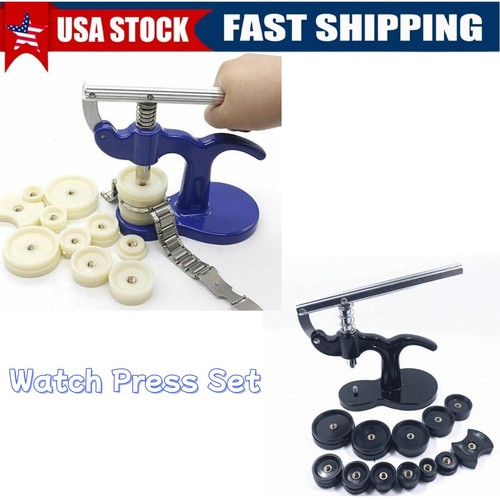 US Watchmaker Tool Watch Press Set Back Case Closer Crystal Glass Fit ...