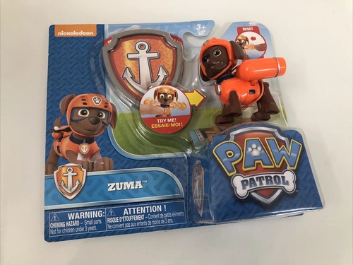 Paw Patrol Pup - Zuma Action Pack Pup Figure & Badge - Classic Figure ...
