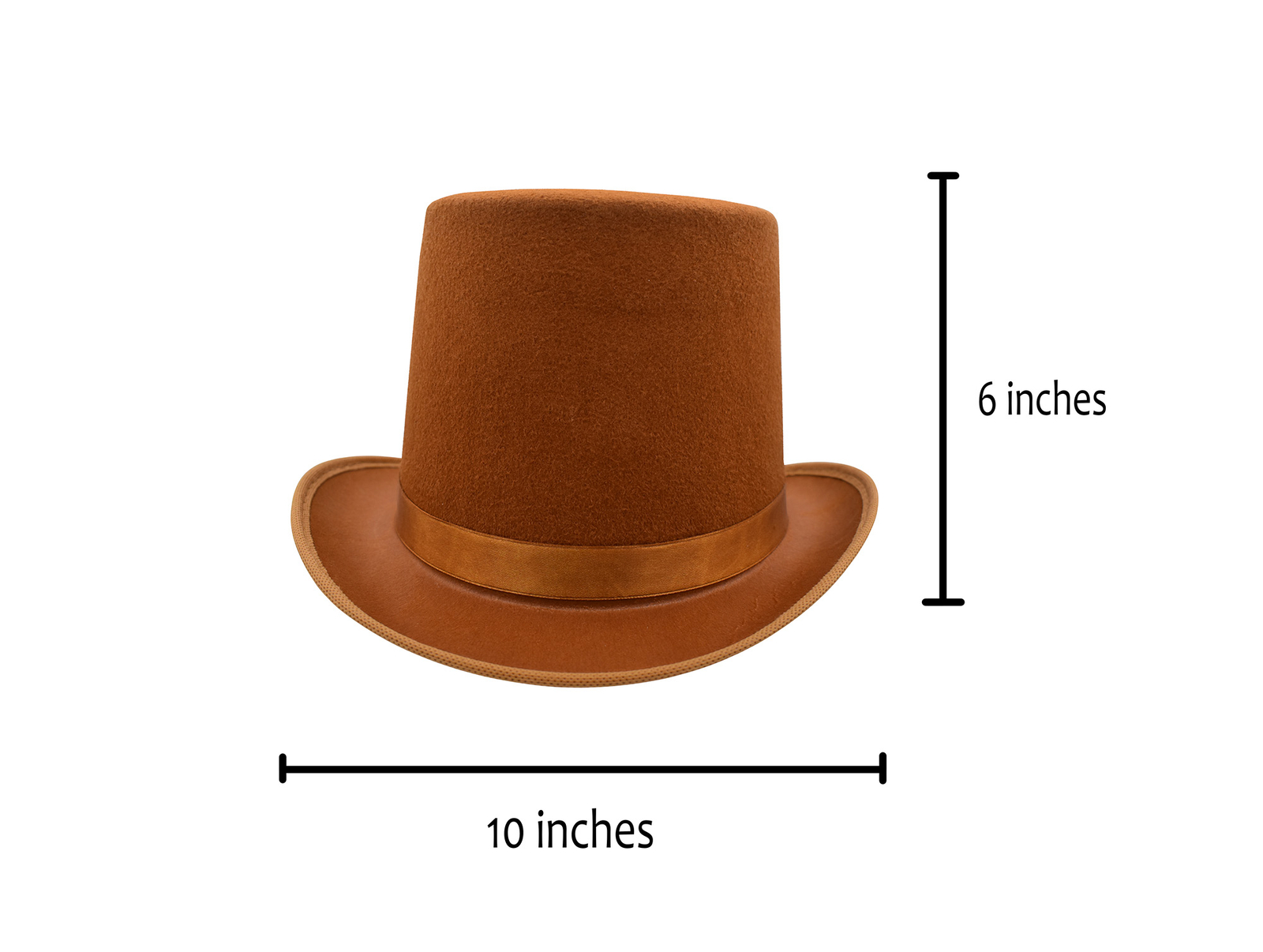 Tall Brown Willy Wonka Dickens Caroler Steampunk Coachman Top Hat ...