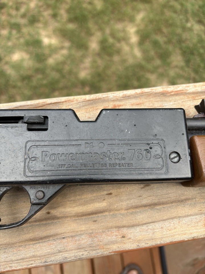 Vintage Crosman PowerMaster 760 BB .177 Pellet Air Gun for Parts or ...