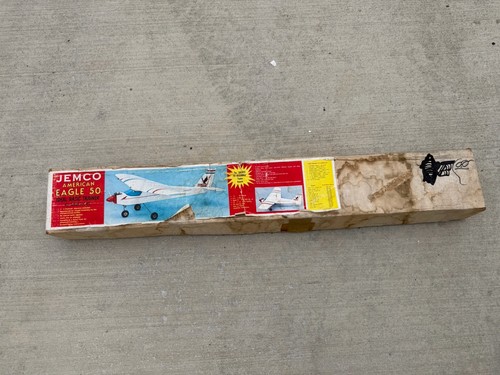 Jemco American Eagle 50 Ideal Basic Trainer Balsa R/C Kit Airplane ...