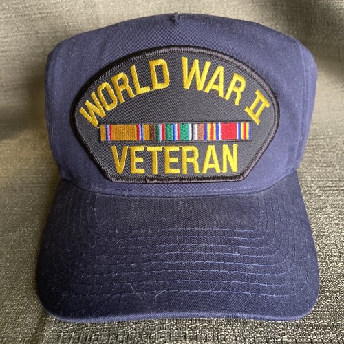 World War II WWII Veteran WW2 Military Vet Baseball Ball Cap Hat One ...