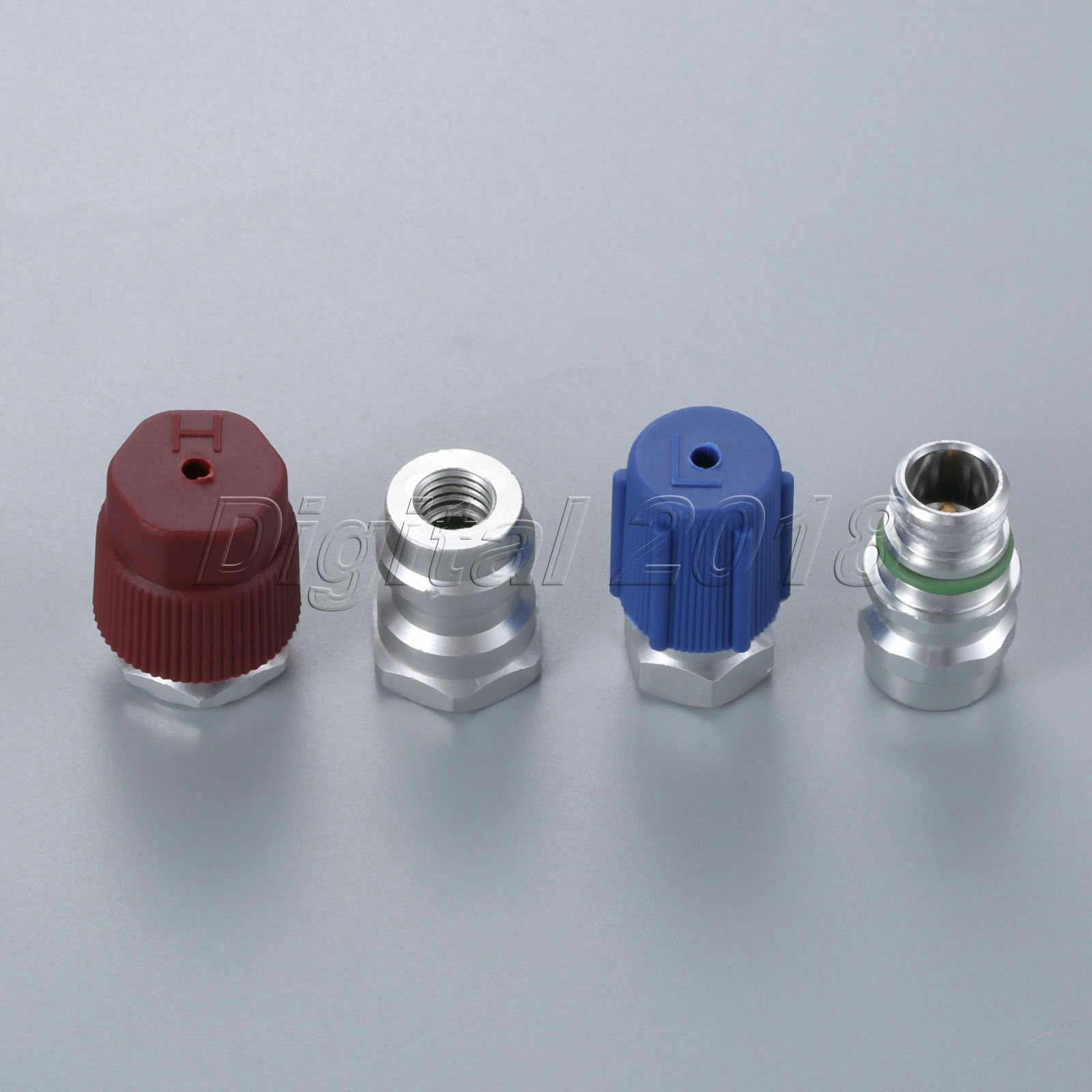 R12 R22 to R134a Straight Adapters w/ Conversion Valve Core AC Service ...