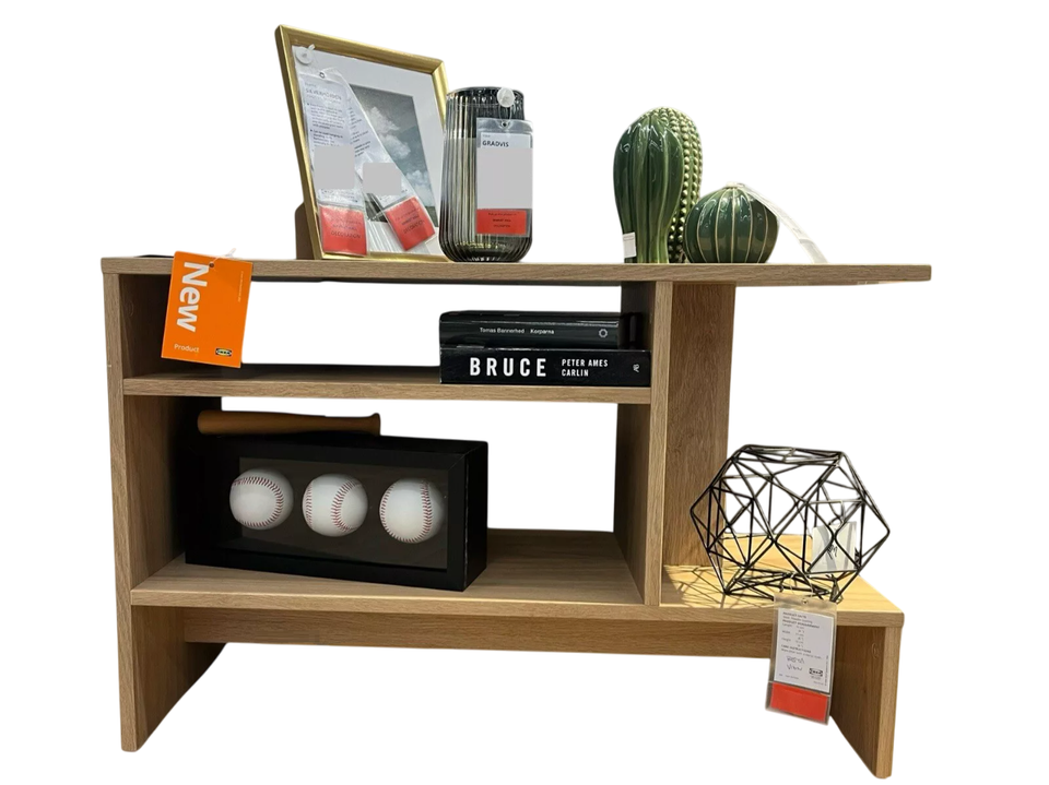 New IKEA HOLMERUD Oak Effect Side Table 80x31 cm (31 ½x12 ¼ ") 405.414. ...
