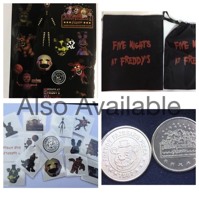 12 FIVE NIGHTS AT FREDDY'S FNAF TOKEN COINS Party Favor SILVER for sale ...