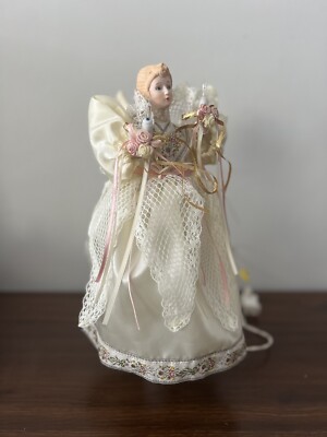 Holiday Magic Animated Angel Tree Topper Constant Movement Head Arms ...