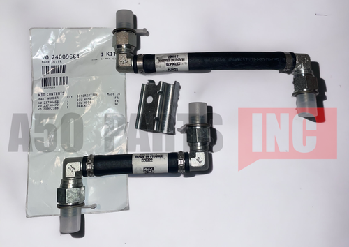 Volvo I-Shift Oil Cooler Hose Kit 24009664 22429384 22429386 21818296 ...