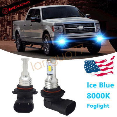 For Ford F150 F250 F350 Super Duty 100W High Power Ice Blue LED Fog ...