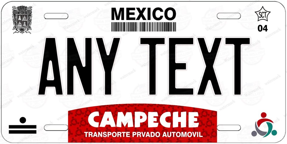 Any Mexico States Custom License Plate Personalized Novelty Auto Car ...