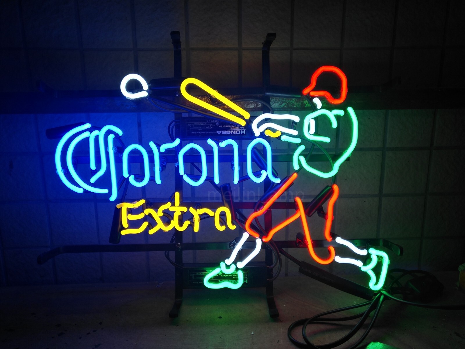 Neon Sign Corona Extra Baseball For Home Bar Man Cave Pub Store Party ...