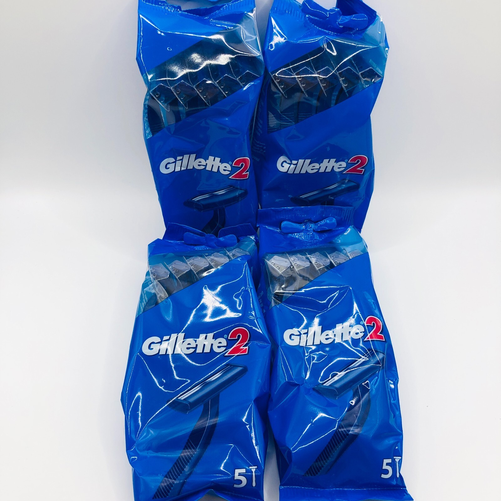 5 x Gillette 2 Disposable Razor - Pack of 5 Razors Men Shaving Razor ...