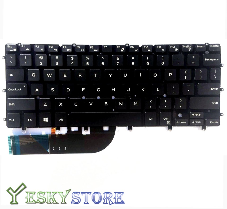 Original New for Dell XPS 13 9343 9350 keyboard US Backlit without ...