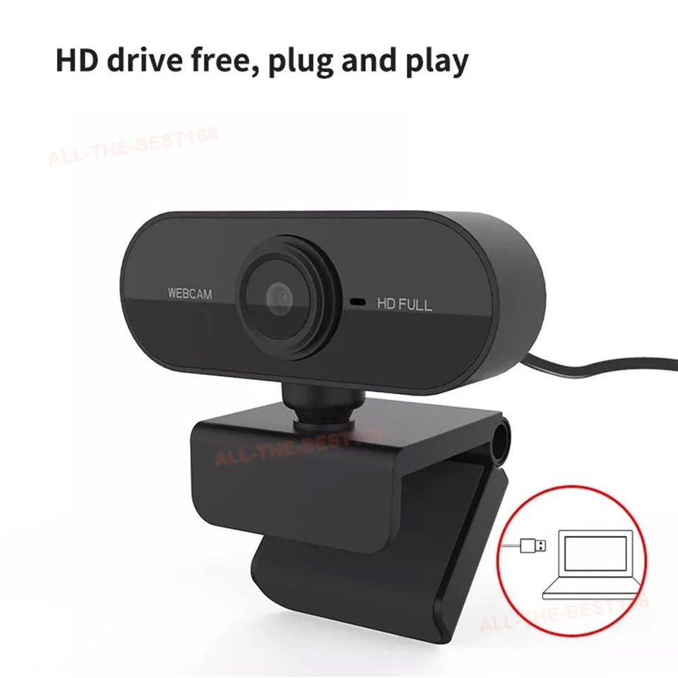 Full 1080P HD USB Webcam Built-in Microphone Web Camera for PC Desktop ...
