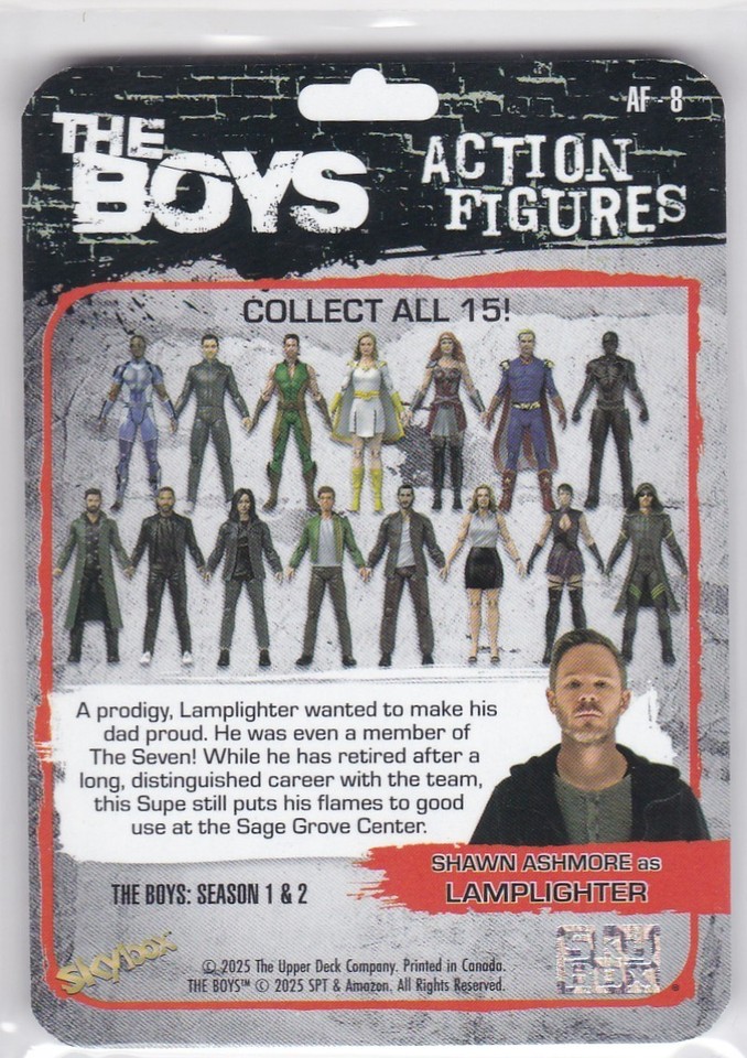 2025 Skybox The Boys Season 1 & 2 Action Figures AF-SHAWN ASHMORE as ...