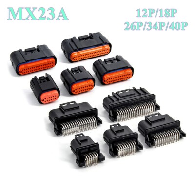 12/18/26/34/40 Pin/Way JAE MX23A Series ECU Male Female Connector Plug ...