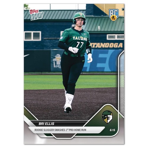 Bri Ellis RC Rookie 1st Pro Home Run - 2025 AUSL Topps NOW - Card 7 ...