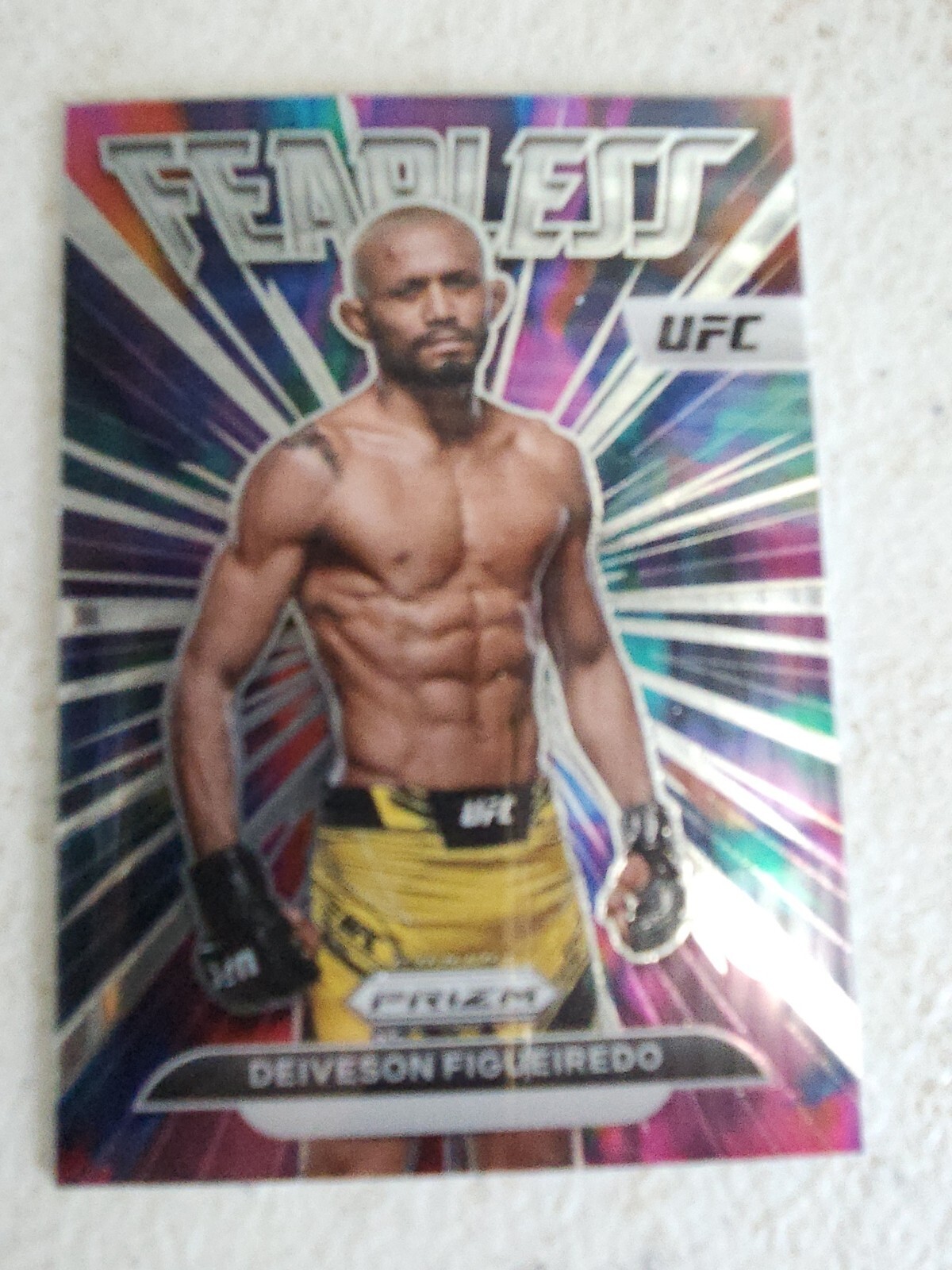 2023 Panini Prizm UFC MMA Fearless Insert #19 Deiveson Figueiredo ...
