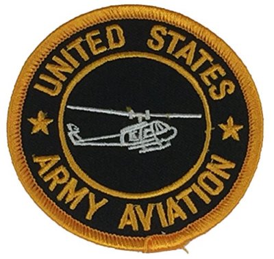 UNITED STATES ARMY AVIATION WITH HUEY HELICOPTER Patch - Veteran Owned ...