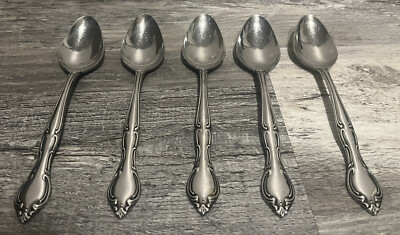 Hampton Court Spoons Lot of 8 Stainless Japan 7 3/8" Place Oval Dinner ...