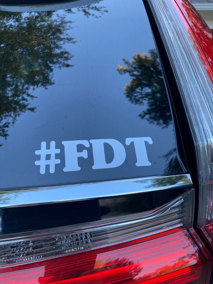 #FDT Sticker Trump Democrat Liberal Biden Sticker Decal Bumper | eBay