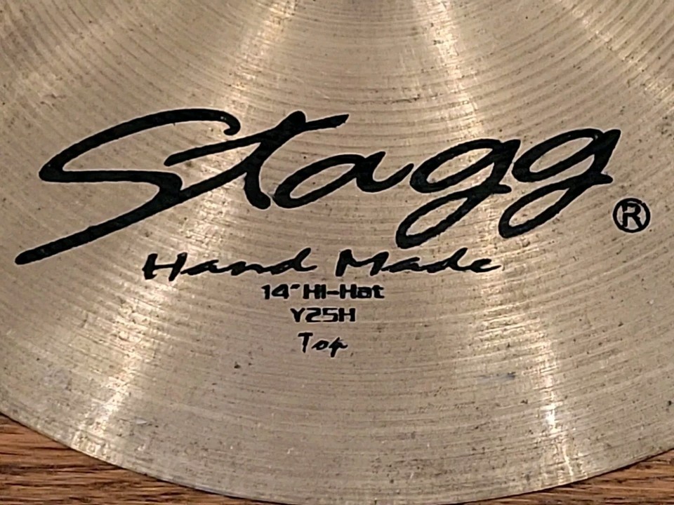 Stagg 14" Hi Hat Cymbals Hand Made Y25H Top/Bottom & Meinl HCS 14 ...