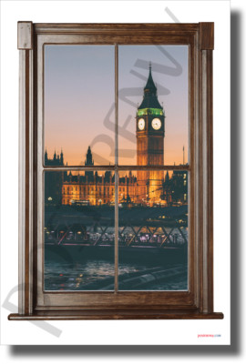 Big Ben - Window View - NEW World Travel Poster | eBay