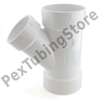 4" x 4" x 3" PVC DWV Wye | eBay